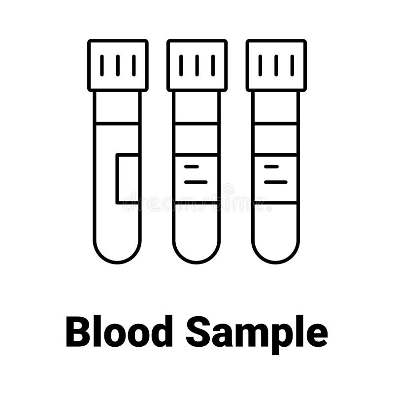 Blood Sample Vector Icon Easily Modify. Stock Vector - Illustration of ...
