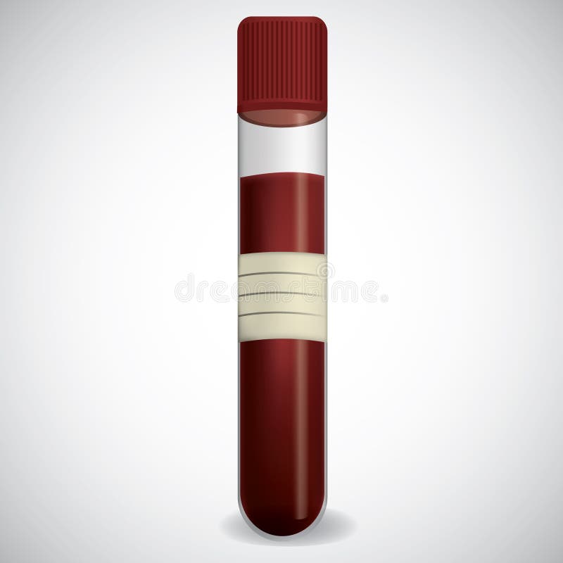 Blood Sample. Vector Illustration Decorative Design Stock Vector ...