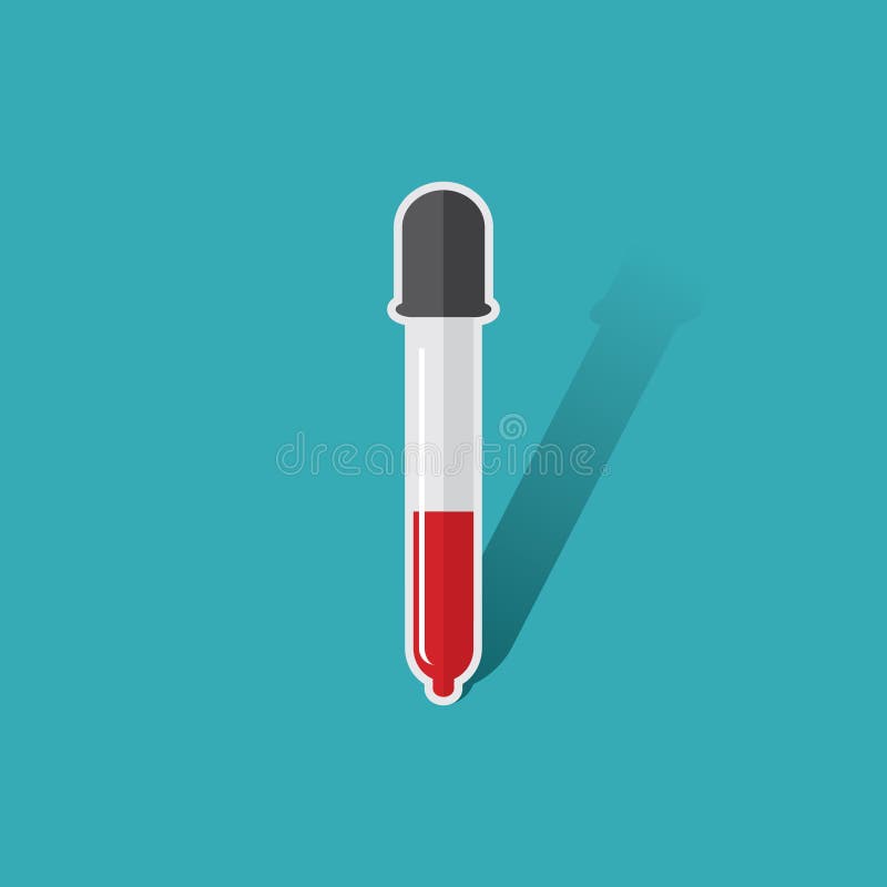 Blood Sample. Vector Illustration Decorative Design Stock Vector ...