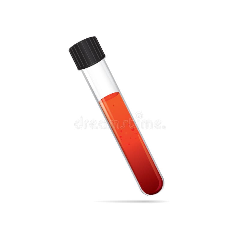 Blood Sample. Vector Illustration Decorative Design Stock Vector ...