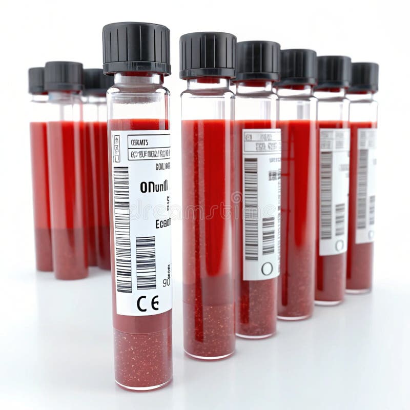Blood Samples 3D Modeling PSD File Realistic Stock Illustration ...