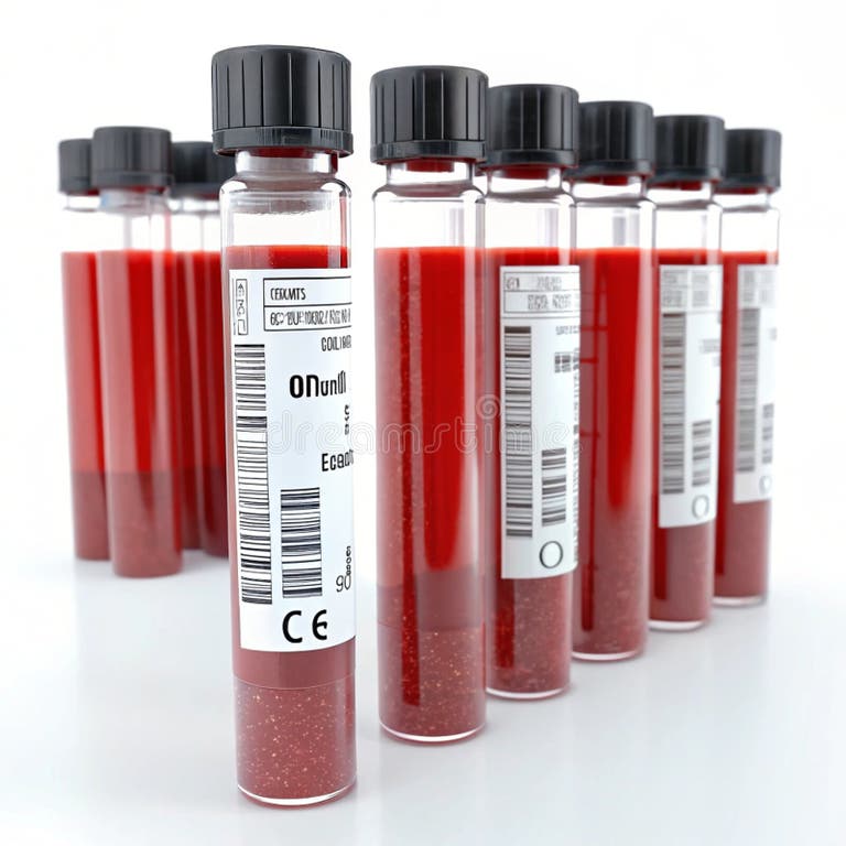 Blood Samples 3D Modeling PSD File Realistic Stock Illustration ...
