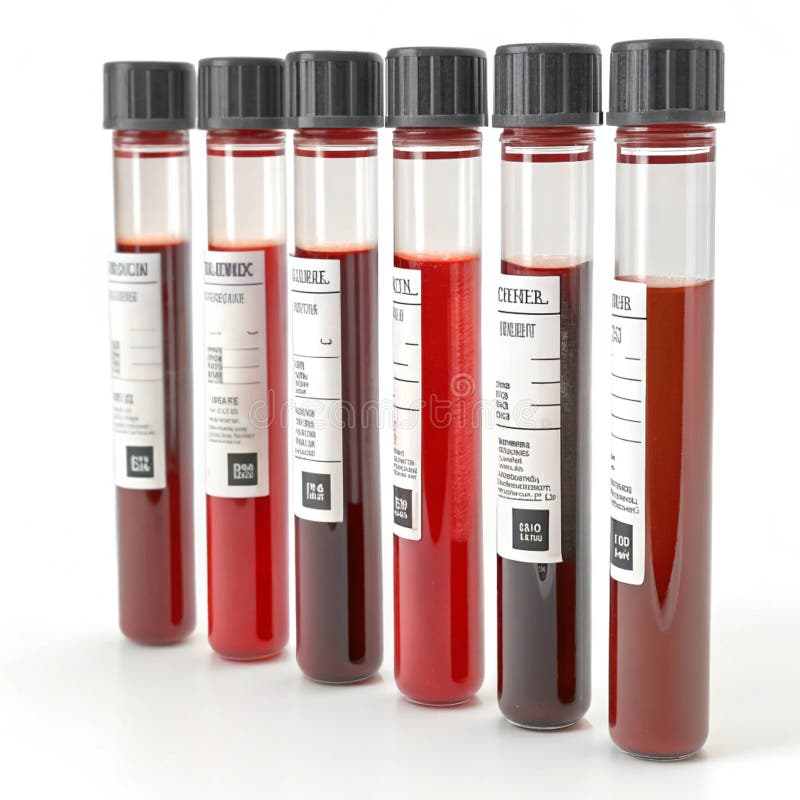Blood Samples 3D Modeling PSD File Realistic Stock Illustration ...