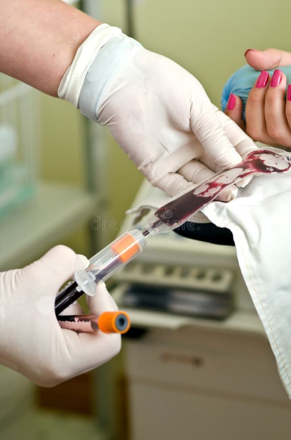 Blood Samples from the Donor for Analysis Stock Image - Image of ...