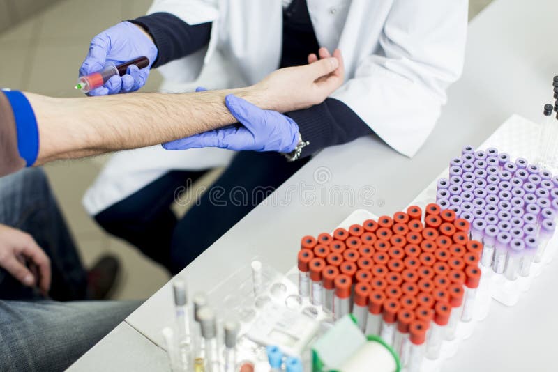 Blood sampling stock photo. Image of doctor, examining - 49067344