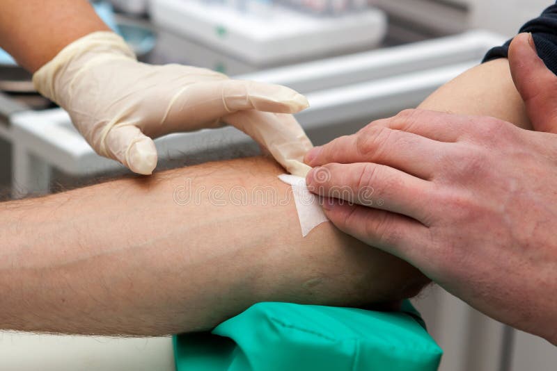 Blood Sampling Procedure for Analysis Stock Image - Image of injection ...