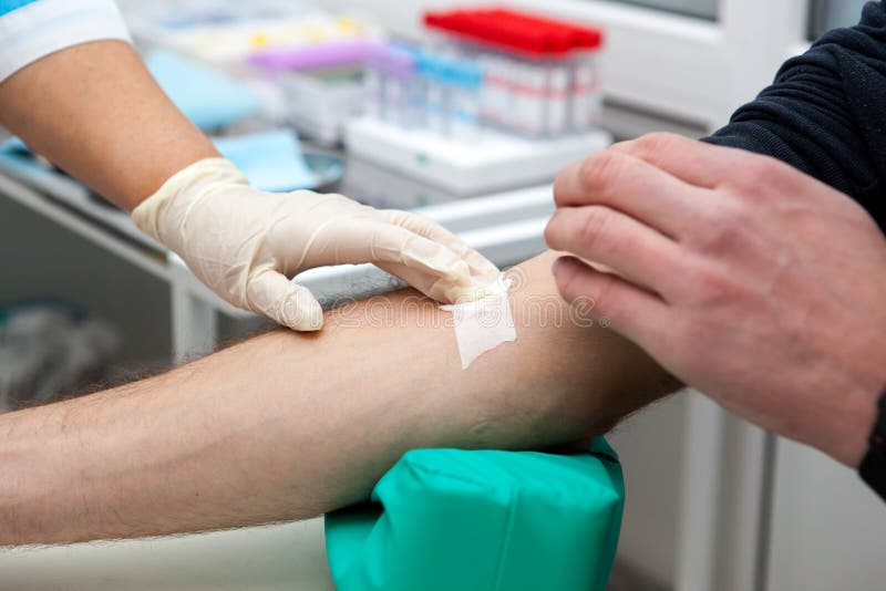Blood Sampling Procedure for Analysis Stock Photo - Image of draw ...
