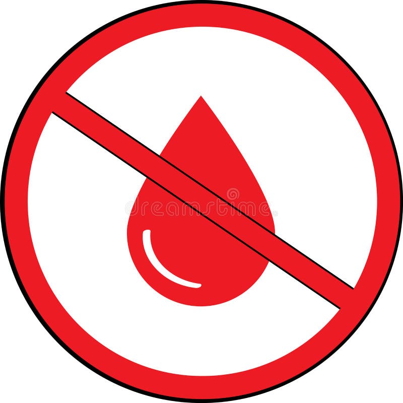 No blood stock vector. Illustration of donation, mark - 129702807