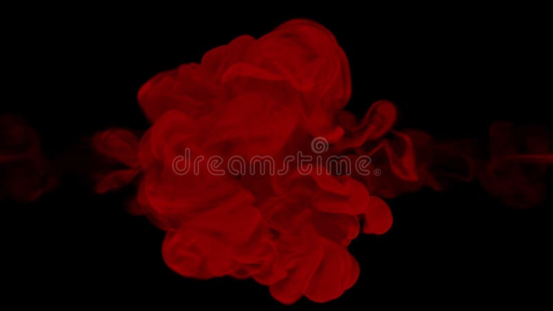 Blood smoke on black stock footage. Video of flow, transfusion - 187340848