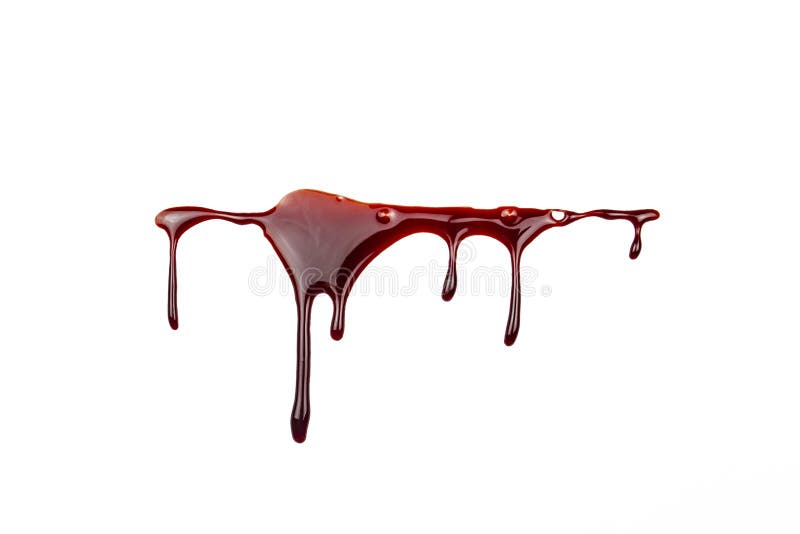 A Blood Spatter. a Blood Flowing Down. Bloody Pattern Stock Photo ...