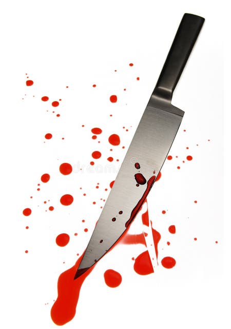 Blood spattered knife stock image. Image of criminal, crimes - 3180101