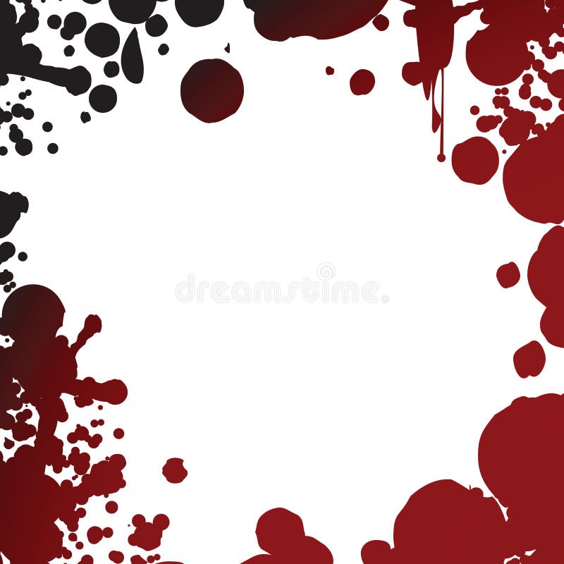 Blood splat border stock vector. Illustration of background - 6226170