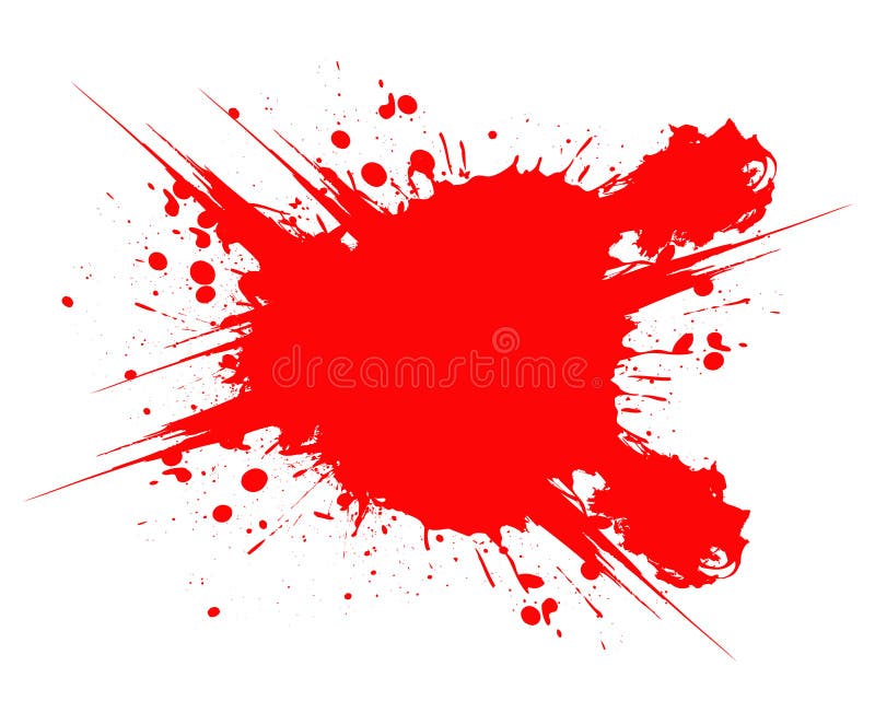 Blood Splat Vector Illustration Stock Vector - Illustration of tint ...