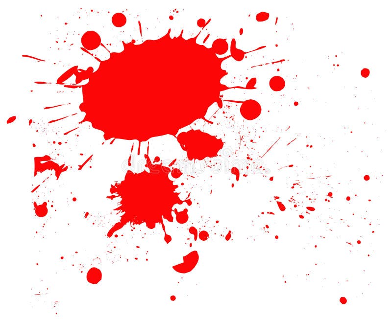 Blood Splat Vector Illustration Stock Vector - Illustration of dirty ...