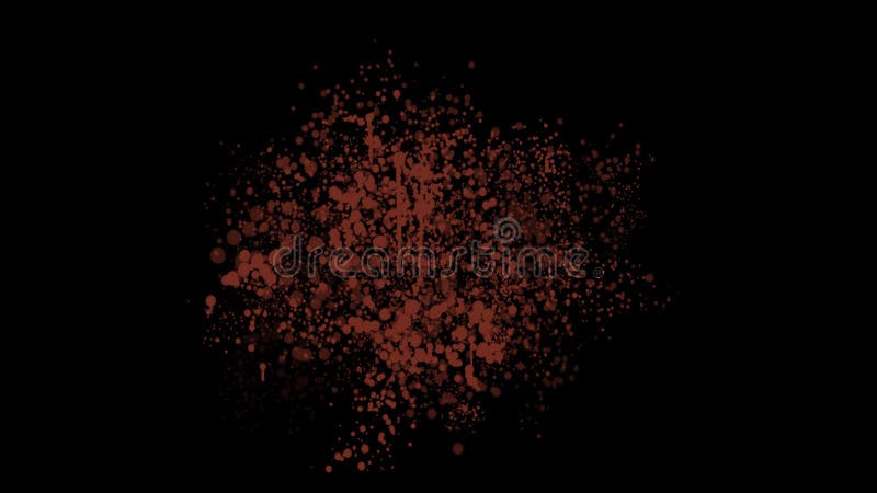 Blood Splatter in Alpha Channel Stock Footage - Video of alpha, green ...