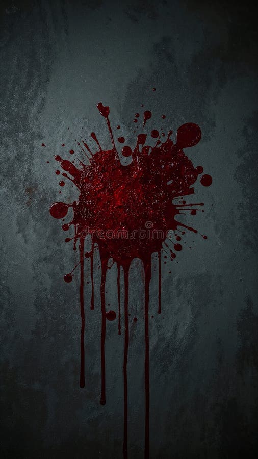 Blood Splatter on Dark Textured Background Stock Illustration ...