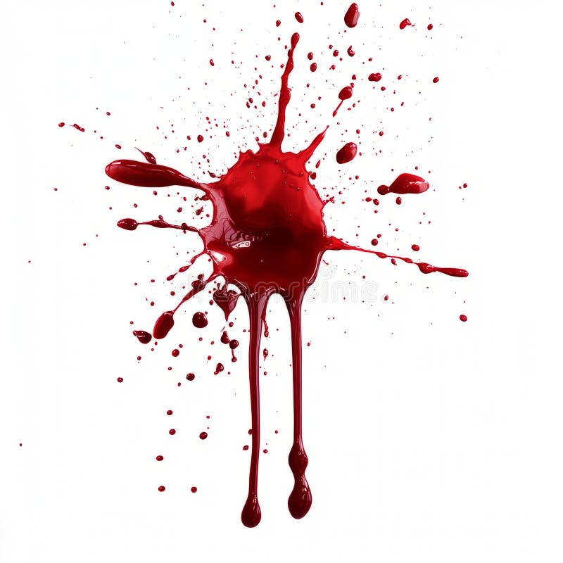 Blood Drip White Background