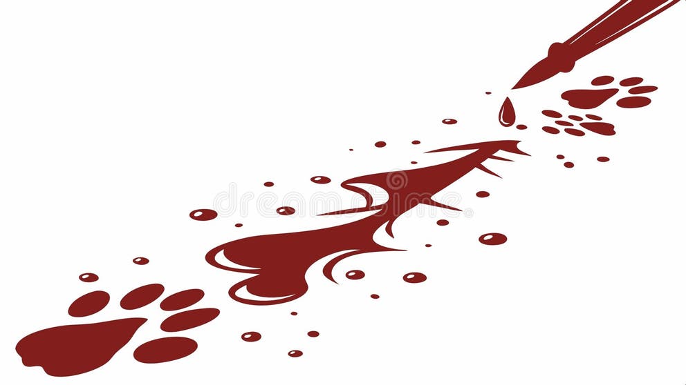 Blood Splatter Effect, Abstract Liquid, Dynamic Splash, Artistic ...