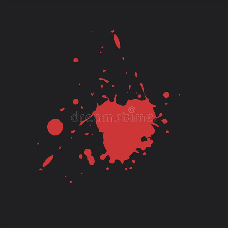 Blood stain draw stock vector. Illustration of splat - 159884521