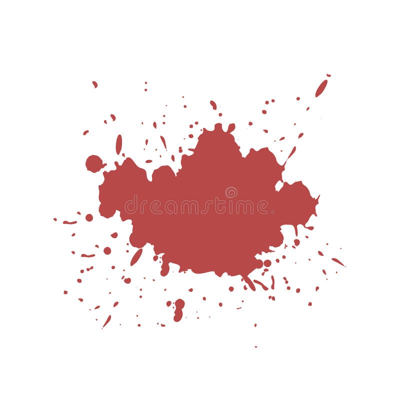 Blood stain draw stock vector. Illustration of dribble - 309082489