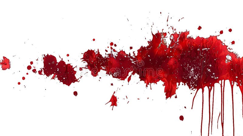 Blood Stains, Highly Detailed Isolated on White Background Stock ...