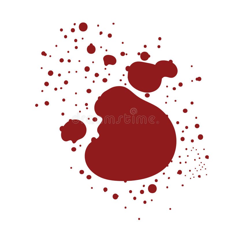 Blood Stains. Vector Illustration Decorative Design Stock Vector ...