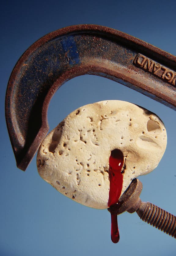 Blood from a Stone stock photo. Image of press, bleed - 1607392