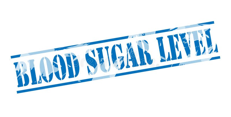 Blood Sugar Level Blue Stamp Stock Illustration - Illustration of frame ...