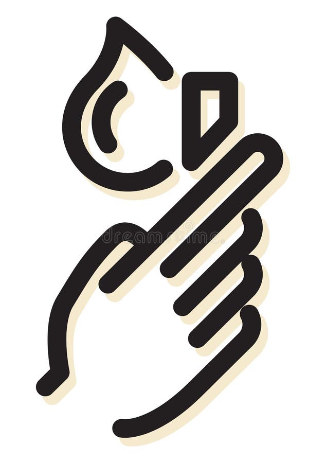 Blood Sugar Test Icon stock illustration. Illustration of body - 158396187