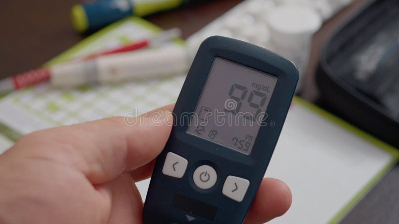 Blood Sugar Test Shows Normal Range for Prediabetes Management Stock ...