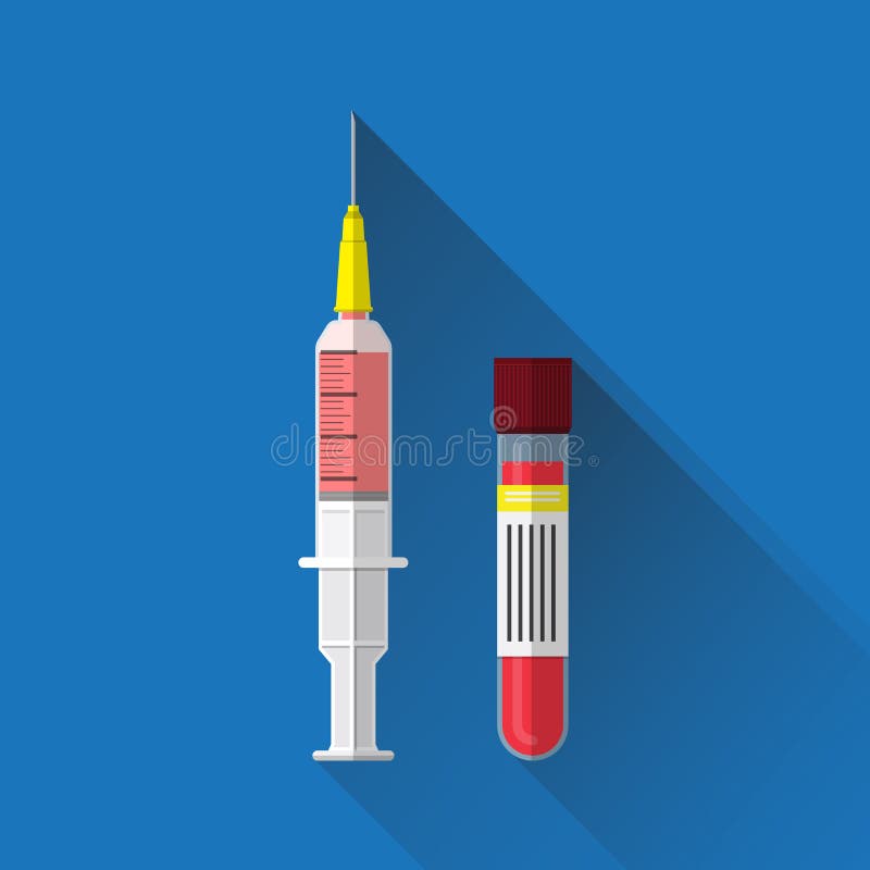 Injection Red Blood Cells with Clipping Path Stock Illustration ...