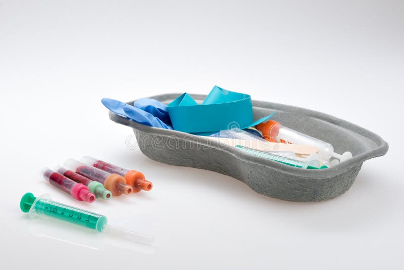 Blood Test, Blood Samples on a Laboratory Form Stock Photo - Image of ...