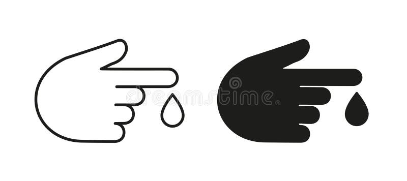 Blood Test Icon, Blood Sampling Stock Illustration - Illustration of ...