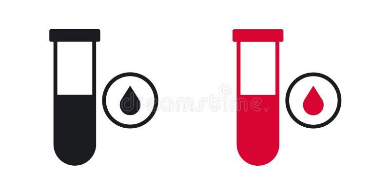 Blood test icon vector stock vector. Illustration of vector - 348157652