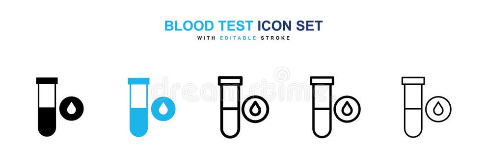 Blood test icon vector stock vector. Illustration of clinical - 348440560