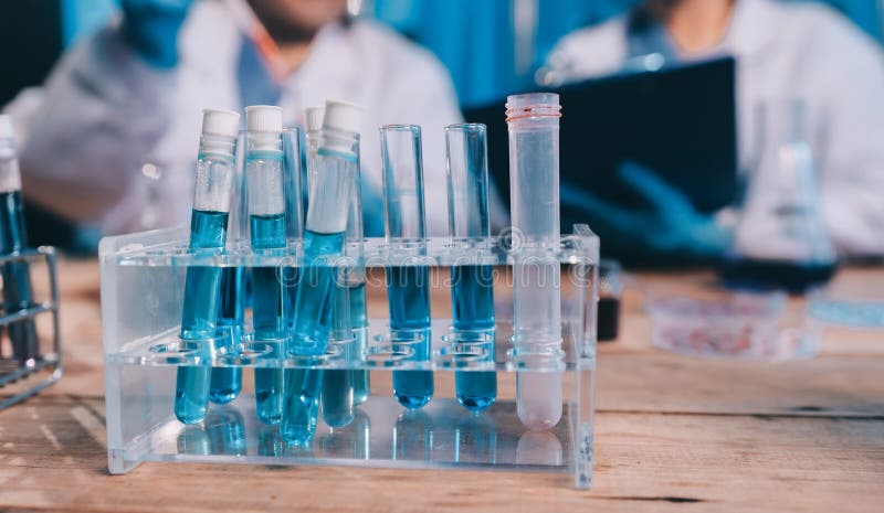 Blood Test in the Laboratory. Laboratory Assistant Working with the ...