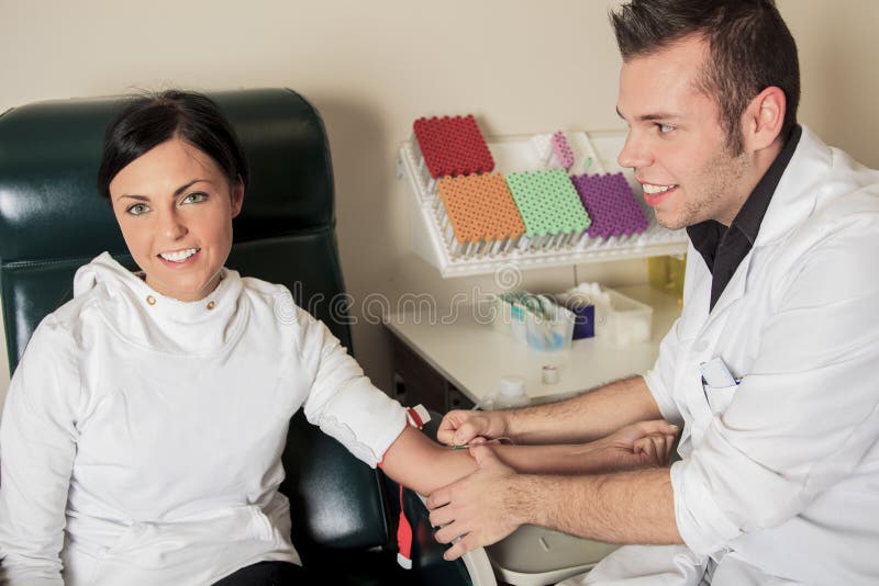 Blood test in a laboratory stock photo. Image of male - 50894212