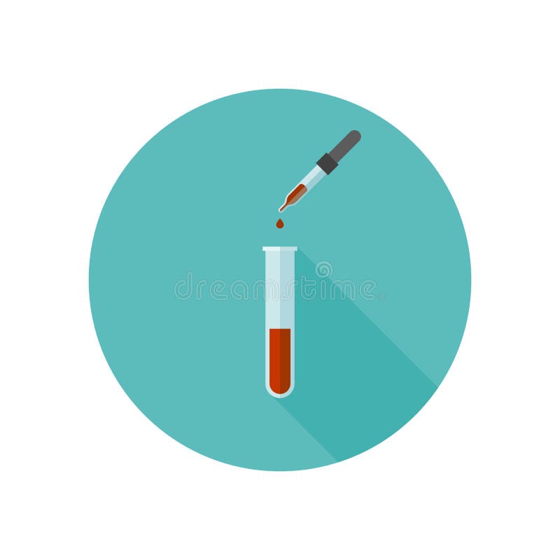 Blood Test Icon Set. Analysis Illustration Sign Collection. Laboratory ...
