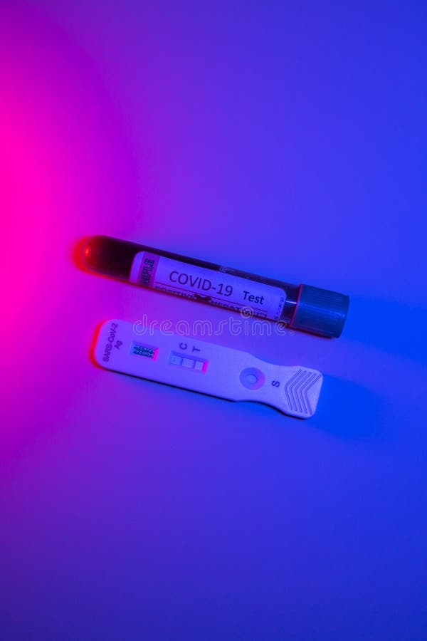 Blood Test and Rapid Antigen Test with Positive Result To Control the ...