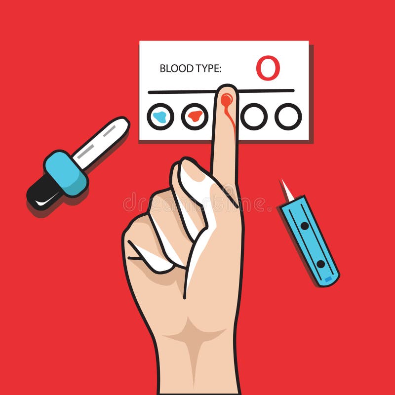 Blood Test. Vector Illustration Decorative Design Stock Vector ...