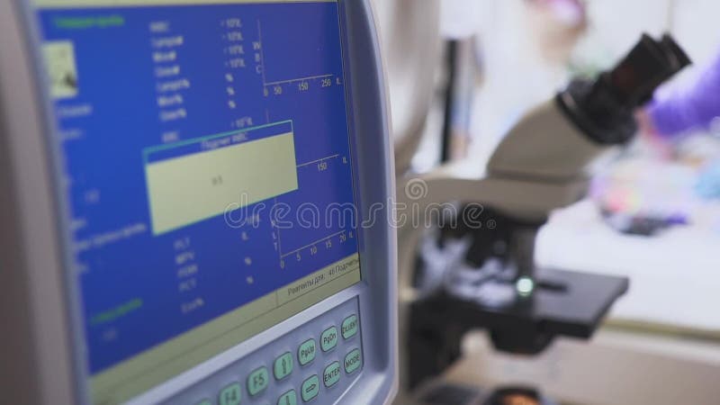 Blood Testing Apparatus in the Medical Laboratory Stock Video - Video ...