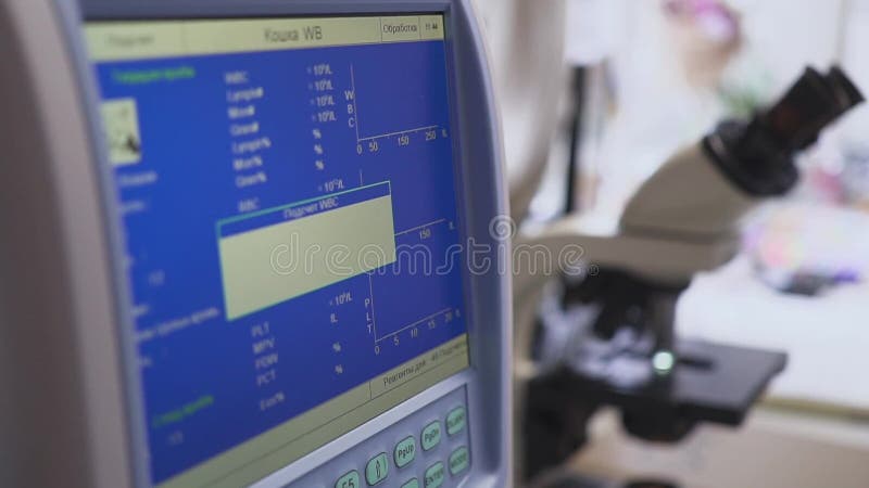Blood Testing Apparatus in the Medical Laboratory Stock Video - Video ...