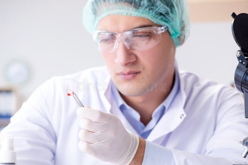 The Blood Testing in the Lab Stock Photo - Image of biology, analyzing ...