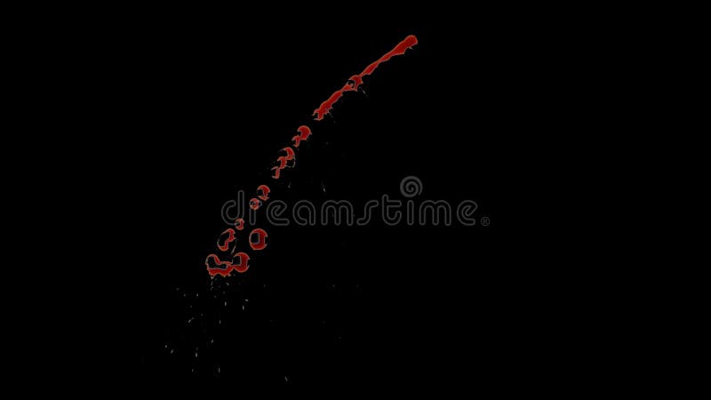Blood Trail with Alpha Channel Stock Illustration - Illustration of ...