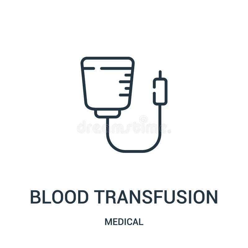Blood Transfusion Icon Vector from Medicines Collection. Thin Line ...