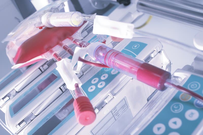 Blood transfusion in ICU stock image. Image of oncology - 71114557