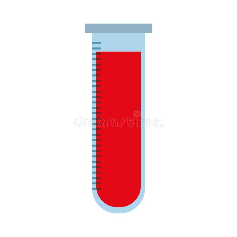 Blood tube test icon stock vector. Illustration of icon - 87300504