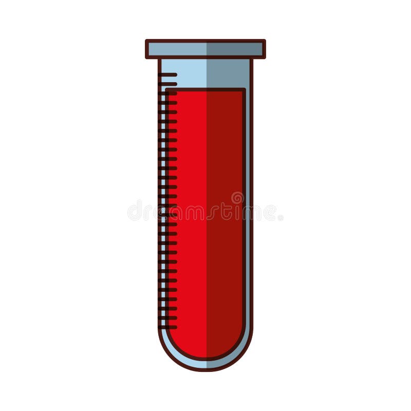 Blood tube test icon stock vector. Illustration of laboratory - 87303420