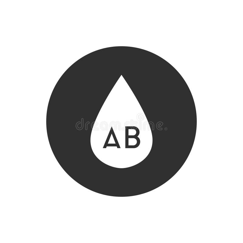 Blood Type Icon, Vector Illustration Stock Illustration - Illustration ...