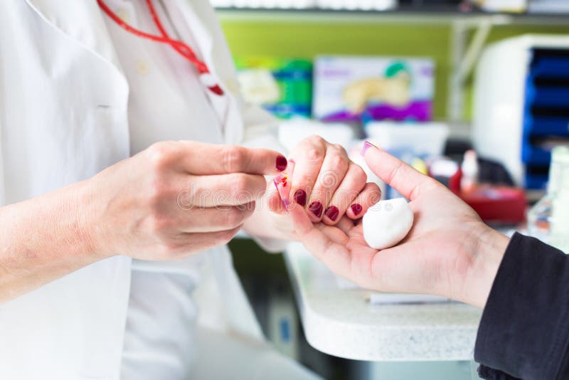 Blood Type Testing by Test. Stock Photo - Image of donation, laboratory ...